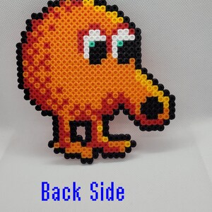 Q-bert Perler Bead Sprite: Retro Arcade Pixel Art - Etsy