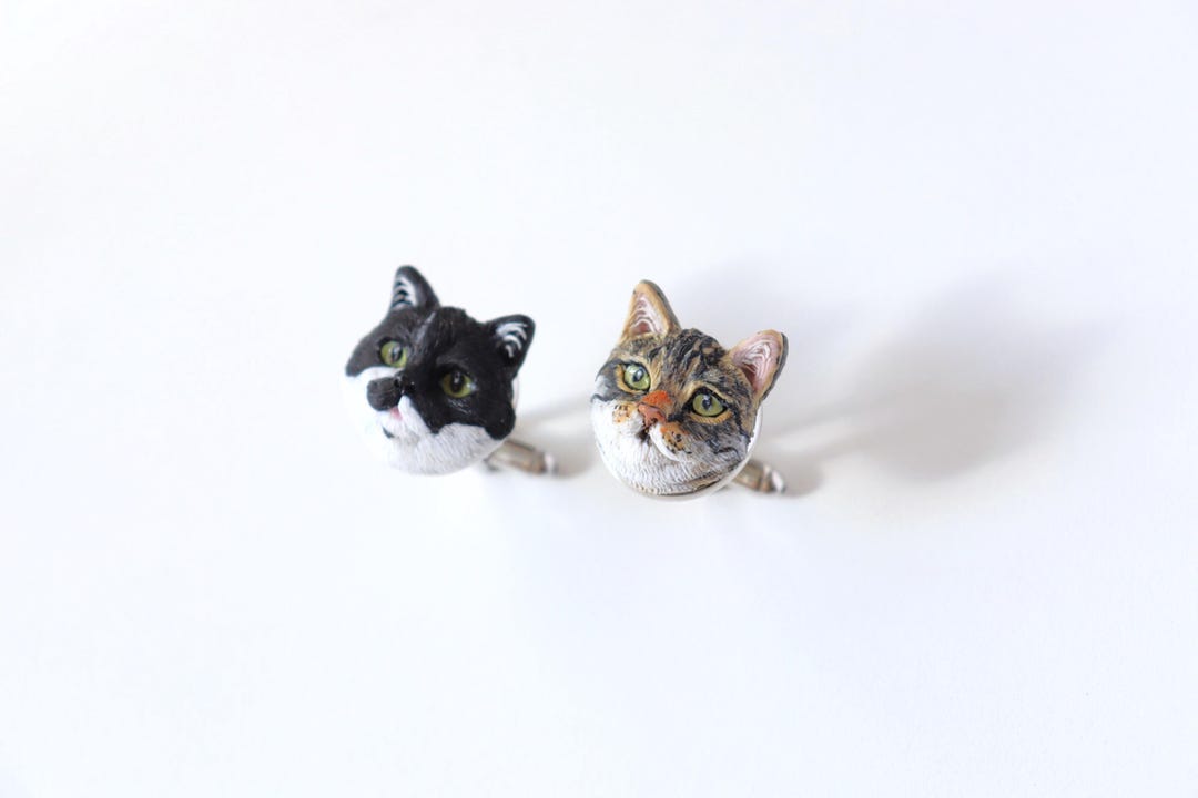 Custom Cat Cufflinks – Personalized Wedding Gift for Groom | Pet ...