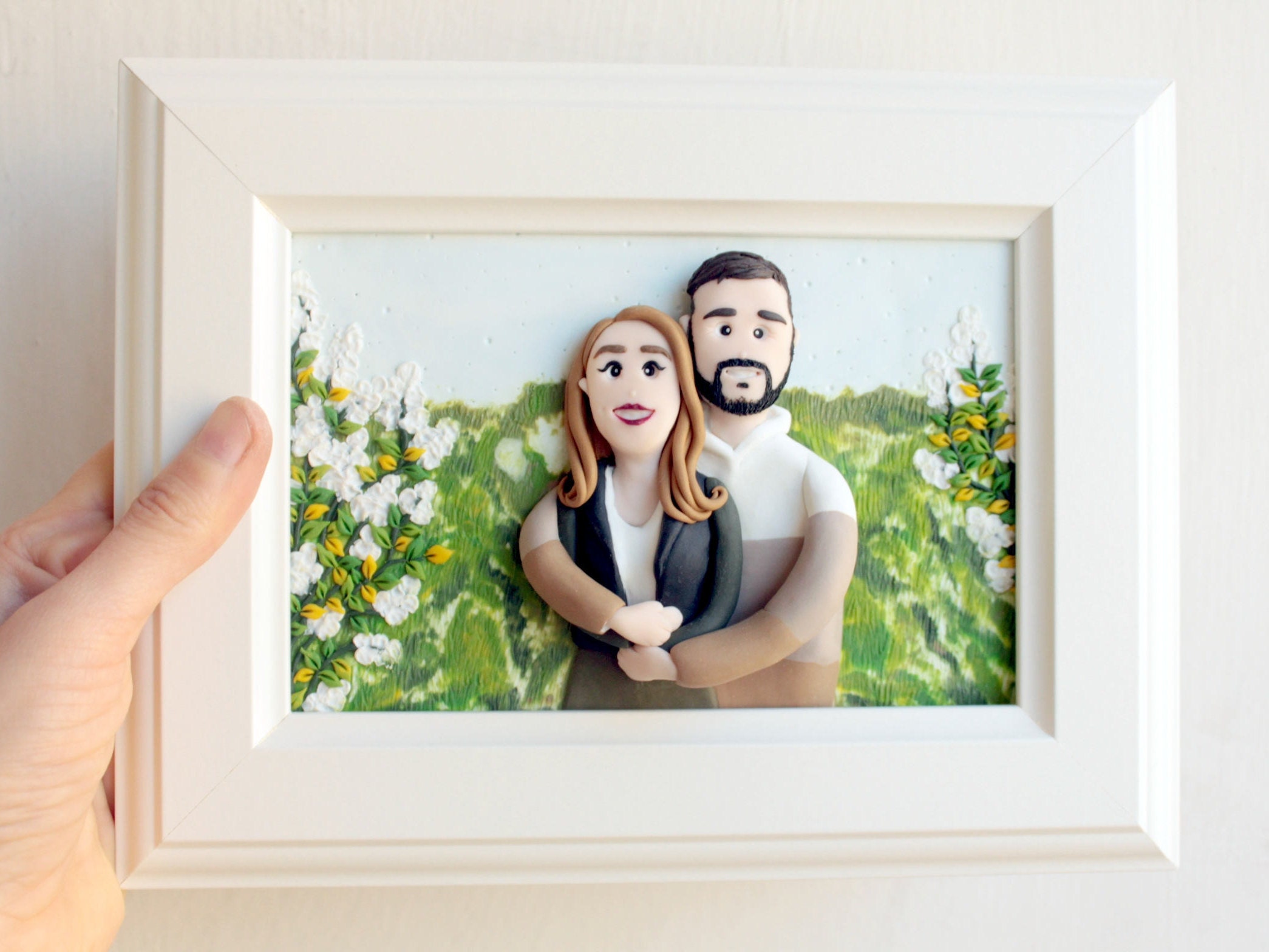 Custom Couple Portrait Personalized Couple Gift Gift for - Etsy