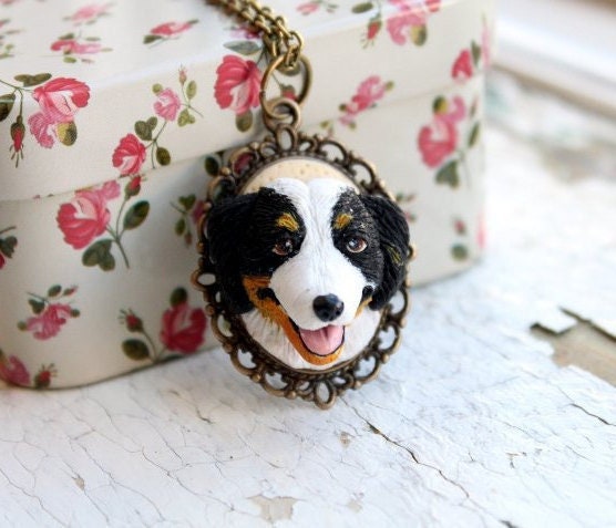 Custom Pet Portrait Dog Jewelry Dog Pendant Custom Dog | Etsy