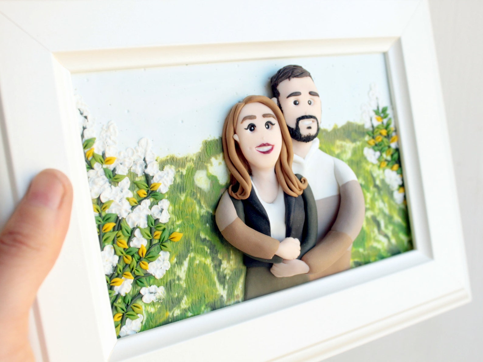 Custom Couple Portrait Personalized Couple Gift Gift for - Etsy