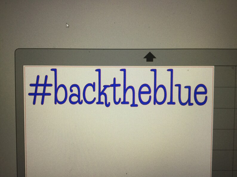 Back the Blue Vinyl Decal - Etsy