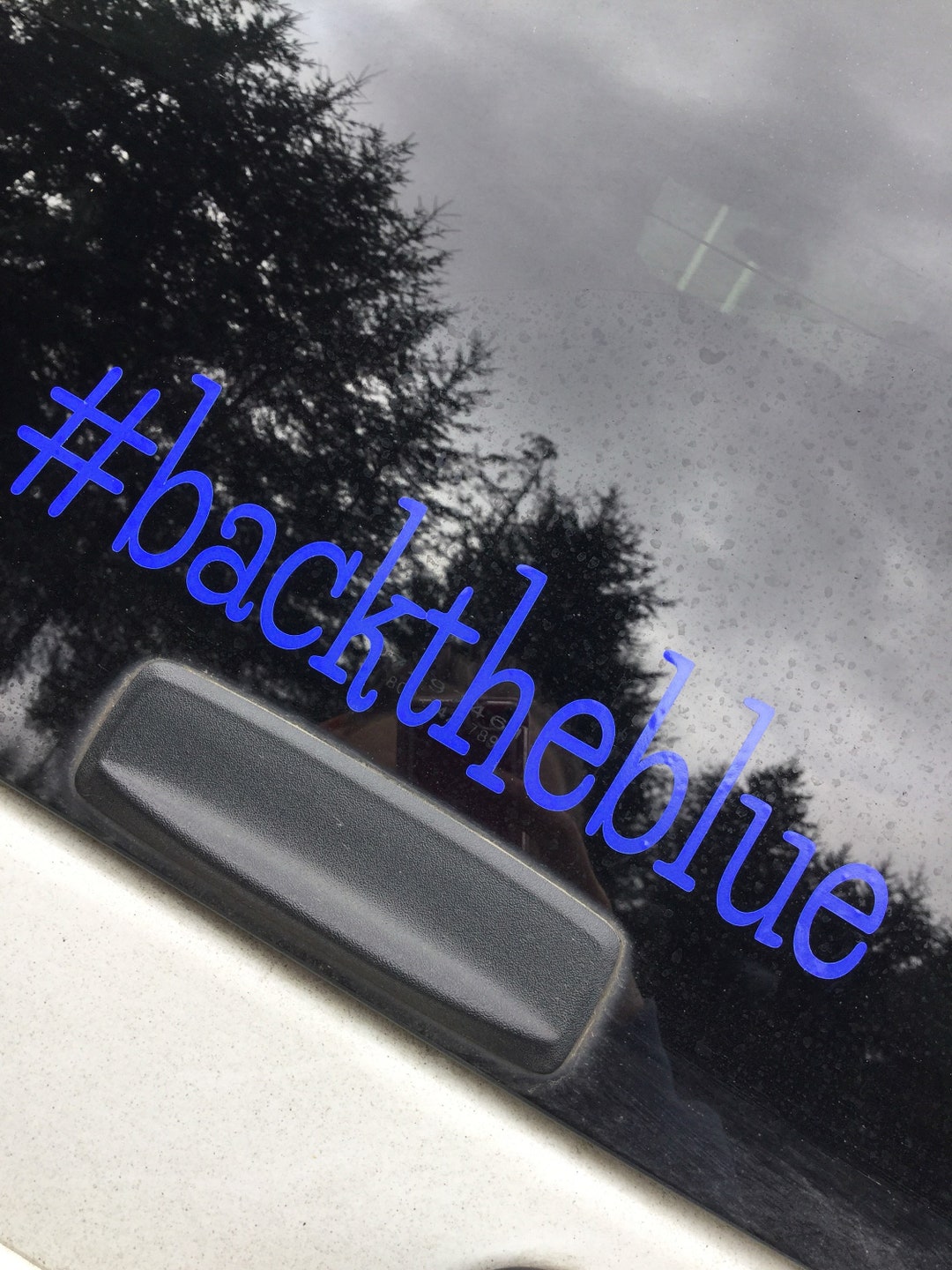 Back the Blue Vinyl Decal - Etsy