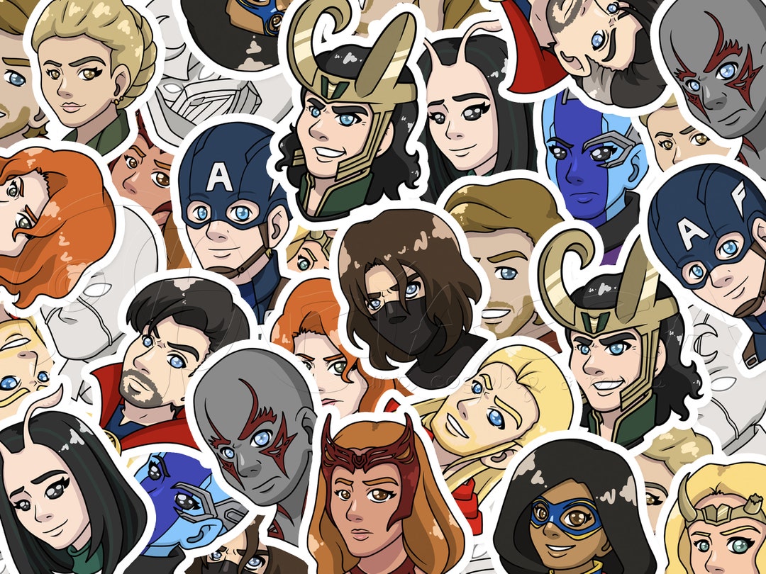 Marvel Cinematic Universe Inspired Stickers by Ariaera - Etsy