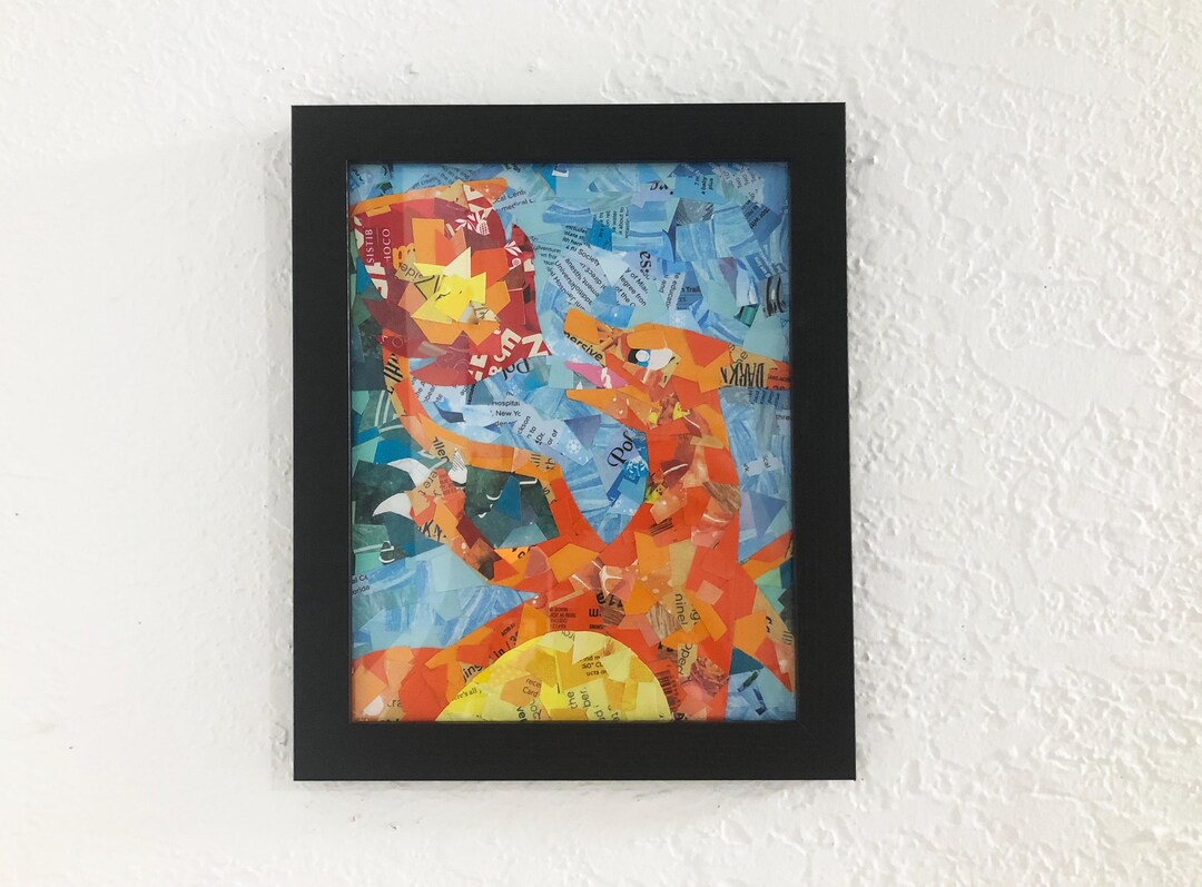 Charizard "pokémon" Inspired Magazine Mosaic - Etsy