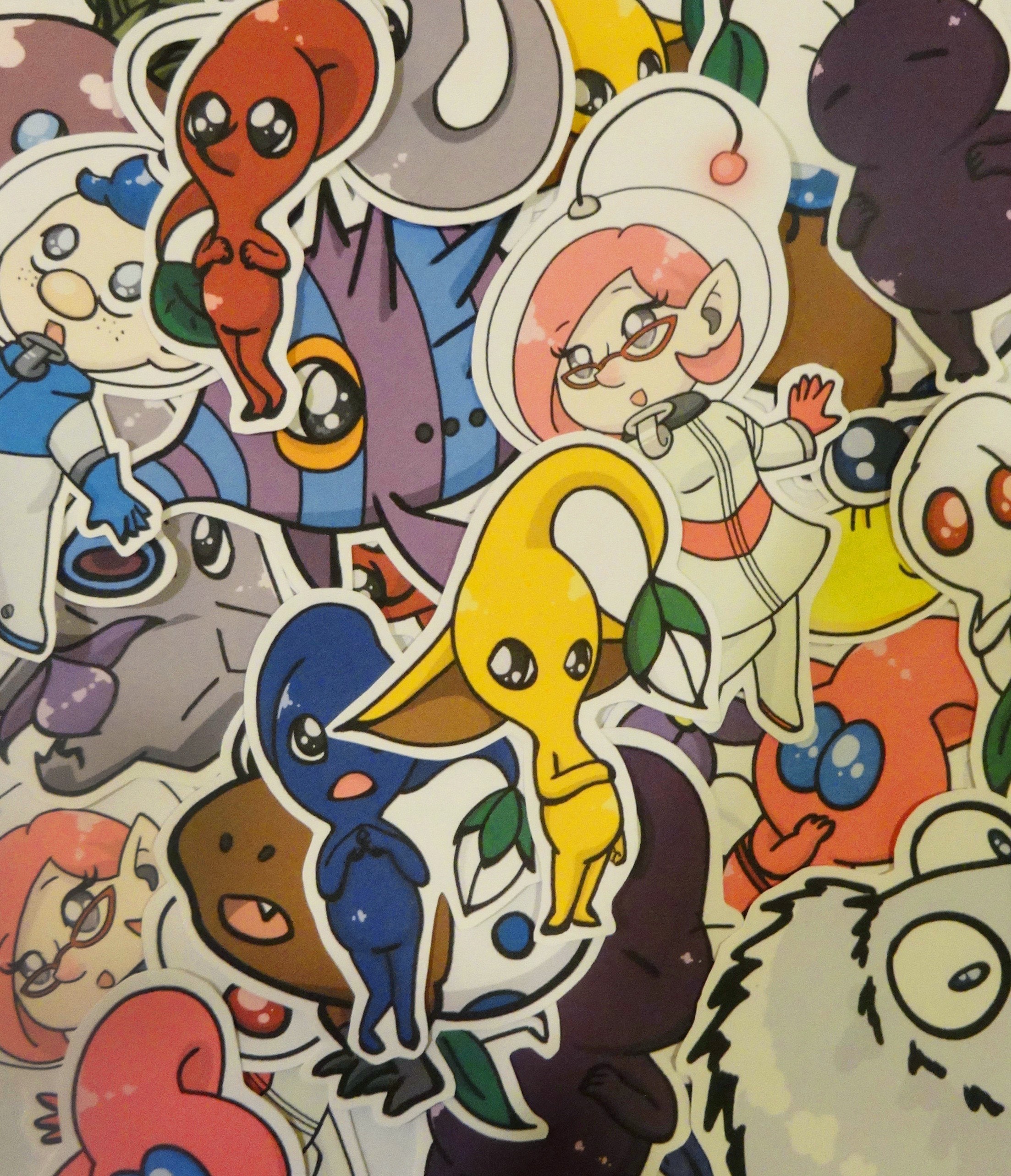 Chibi Pikmin Inspired Stickers by Ariaera - Etsy
