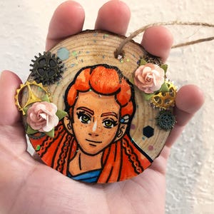 Aloy Horizon Zero Dawn Inspired Wooden Christmas Ornament - Etsy