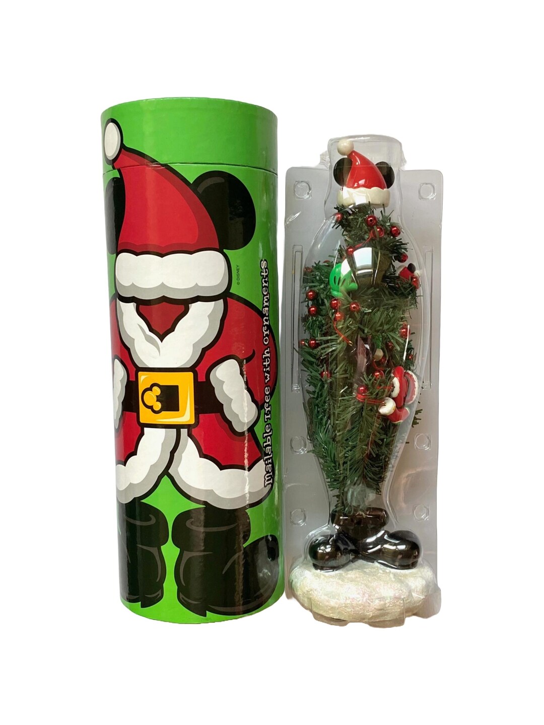 Mickey Mouse Mailable Christmas Tree With Ornaments Mailer Disney Theme ...