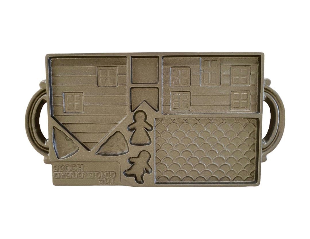 Vintage Cast Iron Gingerbread Mold John Wright for Williams Sonoma ...