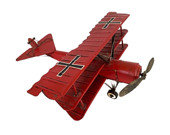 Fokker Red Baron Triplane WWI Military Aviation Model Plane - Etsy