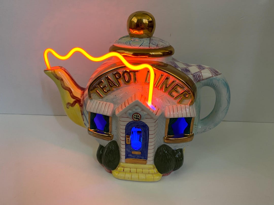 Vintage Teapot Light Jerry Berta Neon America Retro Diner (needs Cord ...