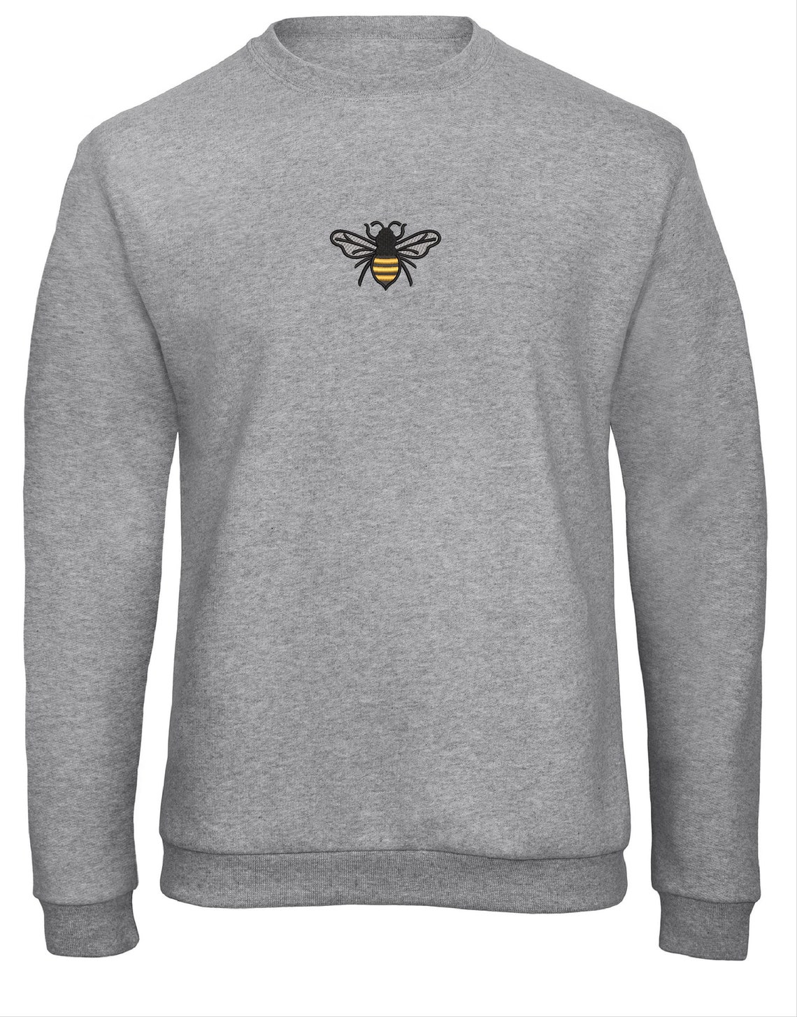 Bee Embroidered Unisex Sweater - Etsy UK