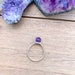 Small Amethyst Crystal Ring, Amethyst Jewelry, Mini Crystal Ring ...