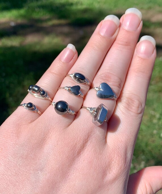 Hematite Jewelry Rings