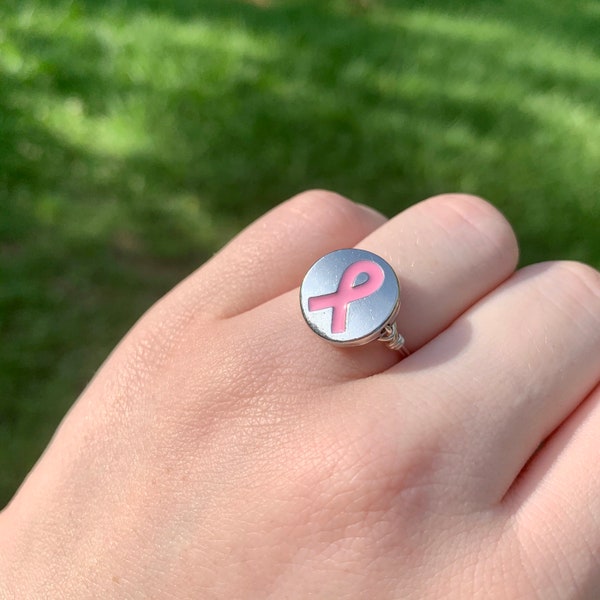 Breast Cancer Rings - Etsy
