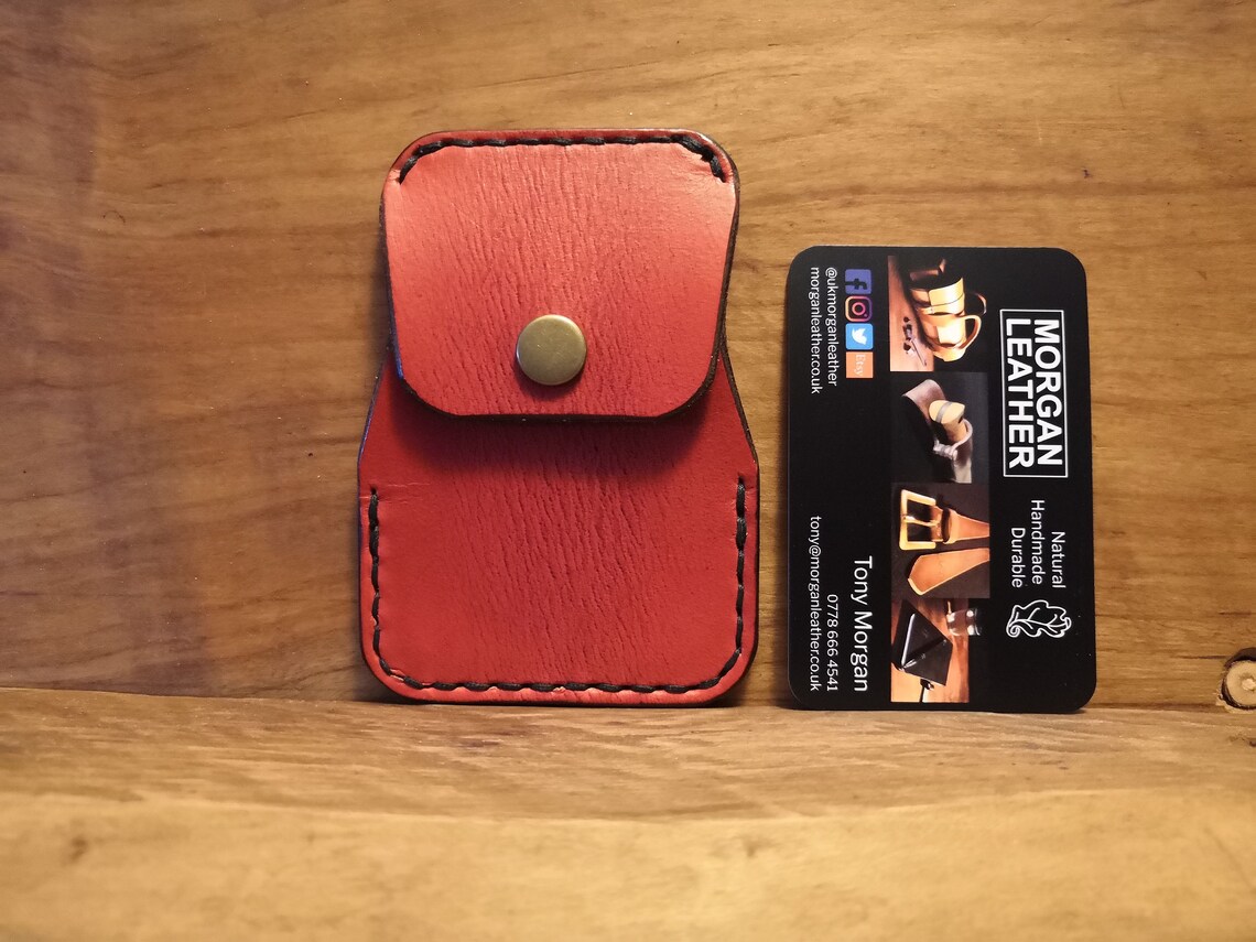Leather Card and Bank Notes Wallet. Pocket Size - Etsy