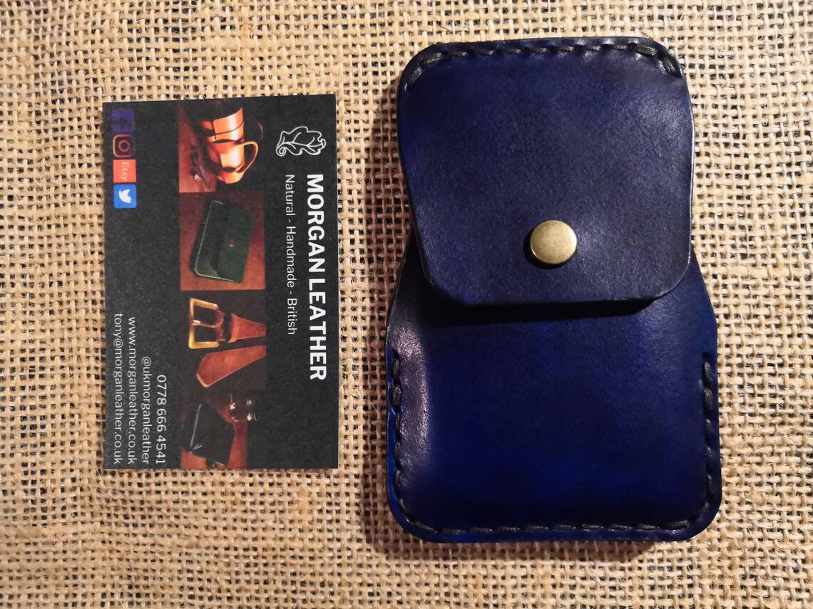 Leather Card and Bank Notes Wallet. Pocket Size | Etsy