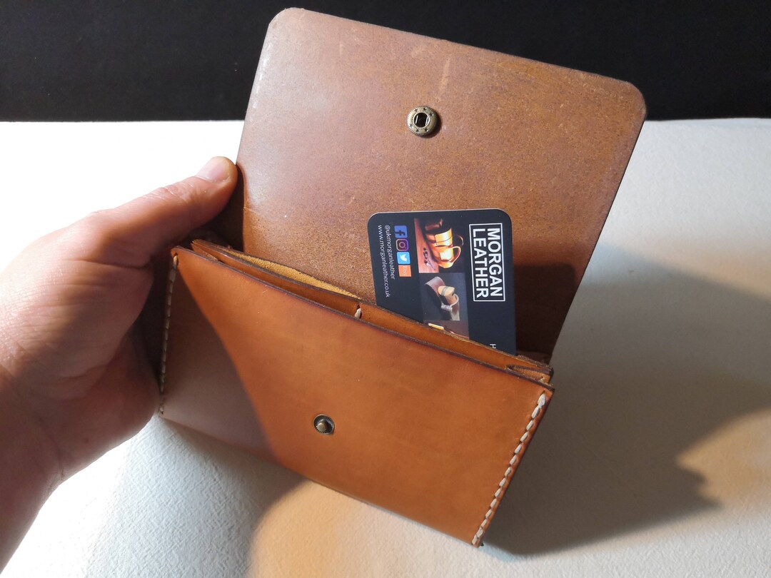 Natural Leather Purse for Coins, Notes and Cards - MADE TO ORDER - Etsy