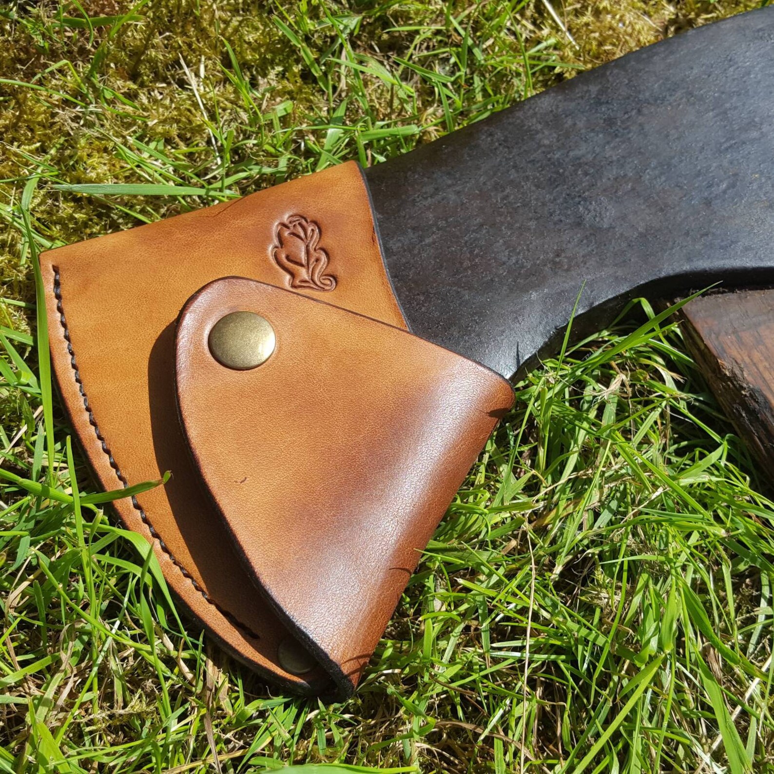 Leather Axe Sheath Custom Made From British Leather | Etsy