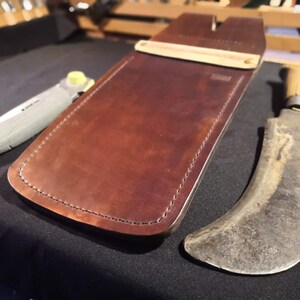 Billhook Sheath / Holster - Copper Opening - Hand Made in the UK Using ...