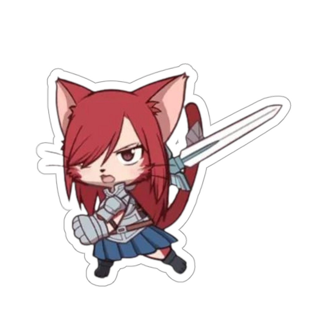 Cute Chibi Cat Anime Girl Fairytale Fairytail Japanese Manga - Etsy