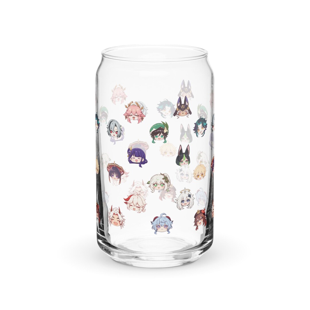 Chibi Genshin Litties Can-shaped Glass - Etsy
