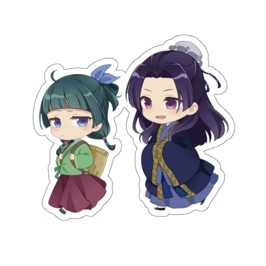 Cute Chibi Maomao and Jinshi Japanese Manga Anime Sticker - Etsy