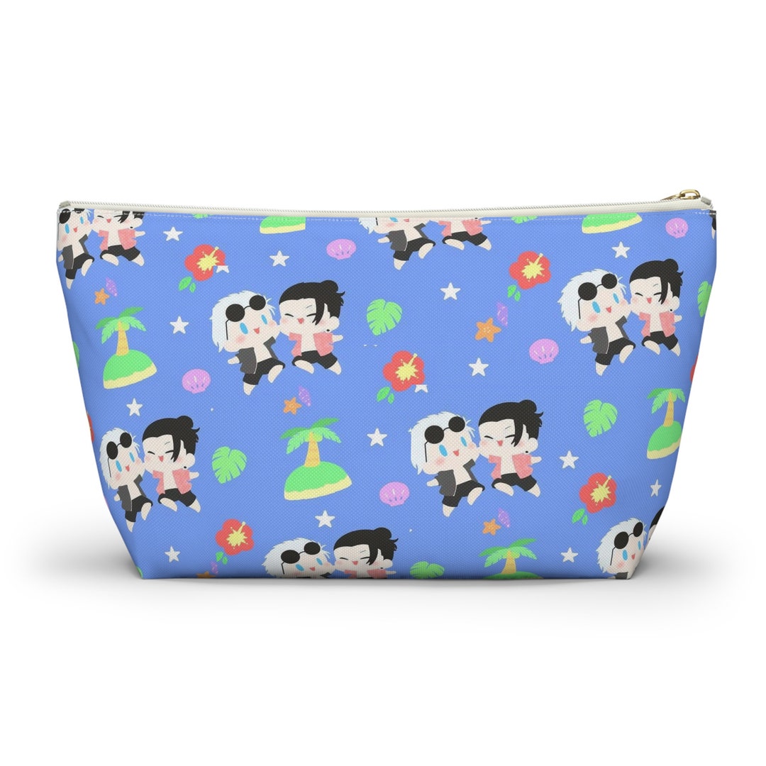 Kawaii Chibi Anime Okinawa Beach Pouch Travel Pouch Makeup Cosmetic ...