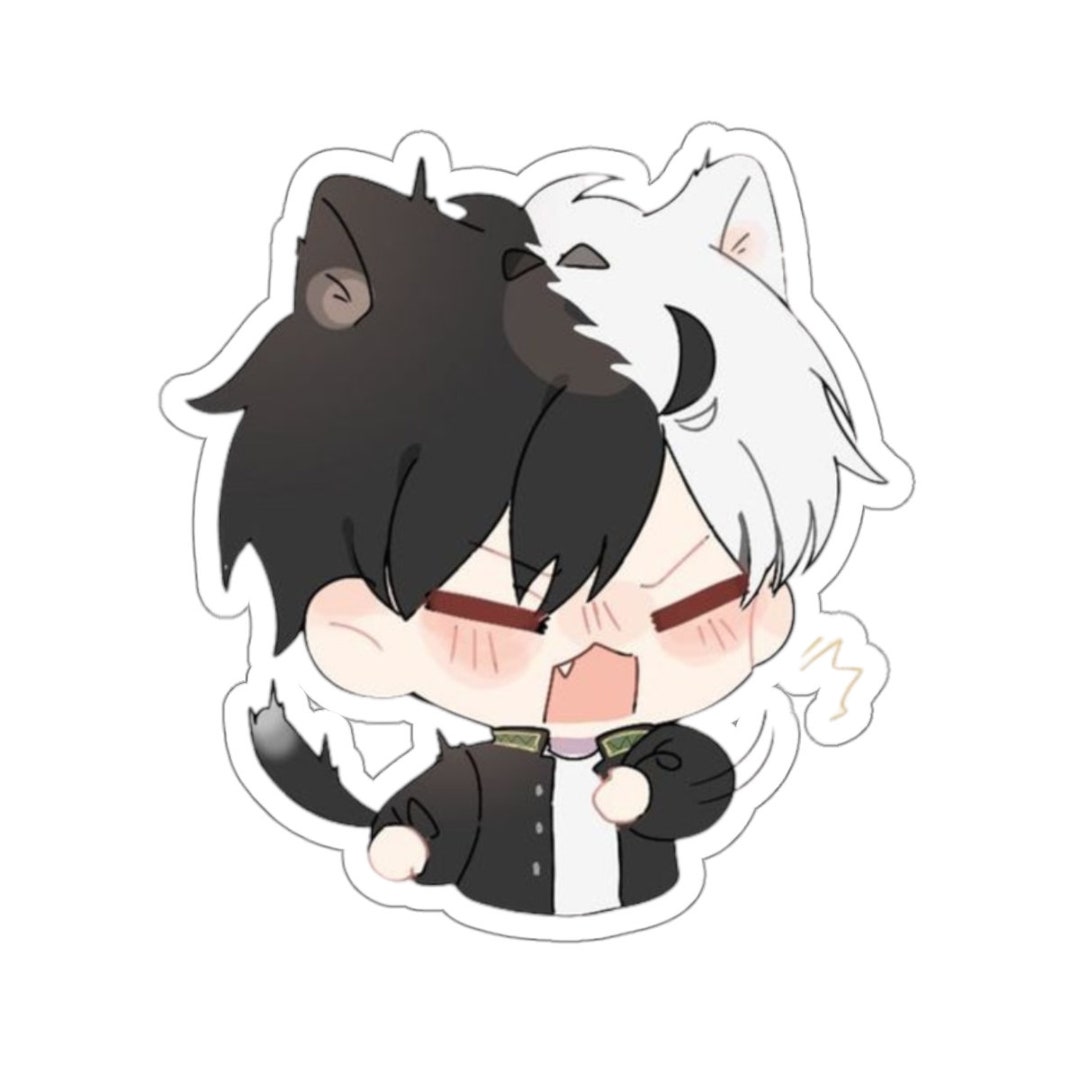 Windbreaker Sakura Neko Cat Japanese Chibi Manga Anime Sticker - Etsy