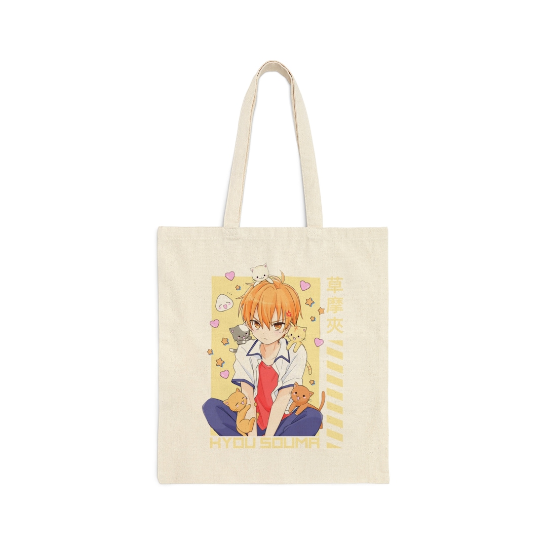Anime Fruits Basket Kyou Soma Cute Cat Tote Japanese Manga - Etsy