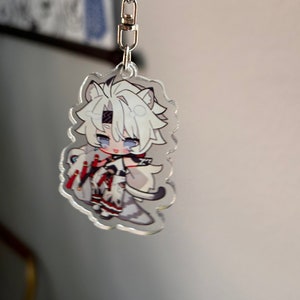 Chibi Wuwa Characters Acrylic Keychain Jiyan Rover Scar Ling Yang ...