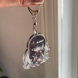 Chibi Wuwa Characters Acrylic Keychain Jiyan Rover Scar Ling Yang ...