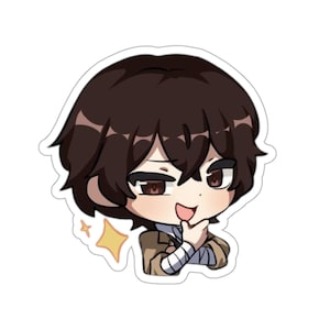 Chibi Dazai Bungo Stray Dogs Anime Japanese Chibi Manga Anime Sticker ...
