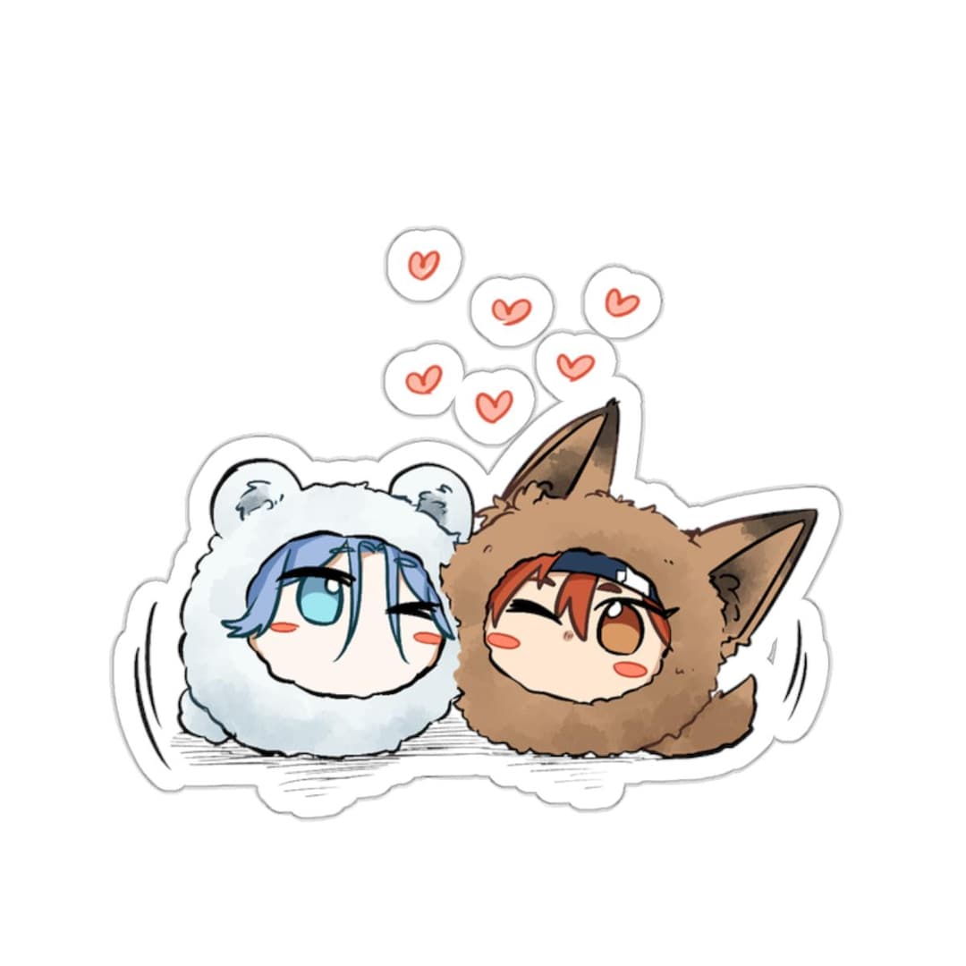 Sk8 the Infinity Kawaii Chibi Reki and Langa Anime Manga Sticker Renga ...