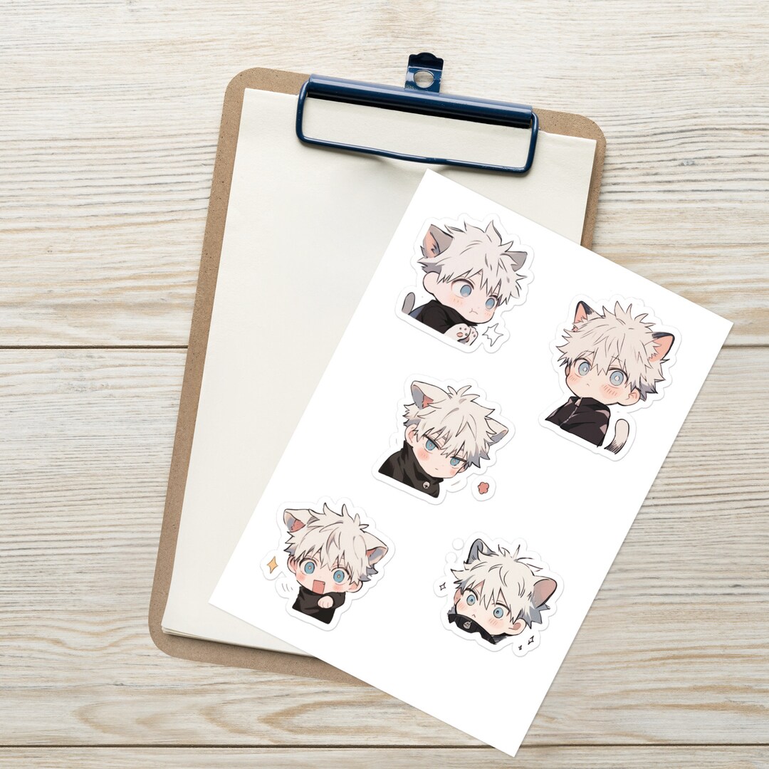 Chibi Cursed Sorcerer Catoru Sticker Sheet - Etsy