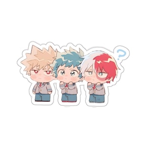 MHA Midorya Deku Bokugou Bokugo Todoroki Boku No Hero Kawaii Chibi ...