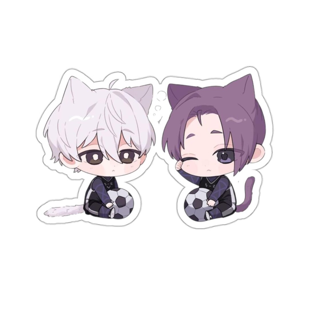 Blue Lock Chibi Kitties Seishiro Nagi and Reo Mikage Manga Anime ...