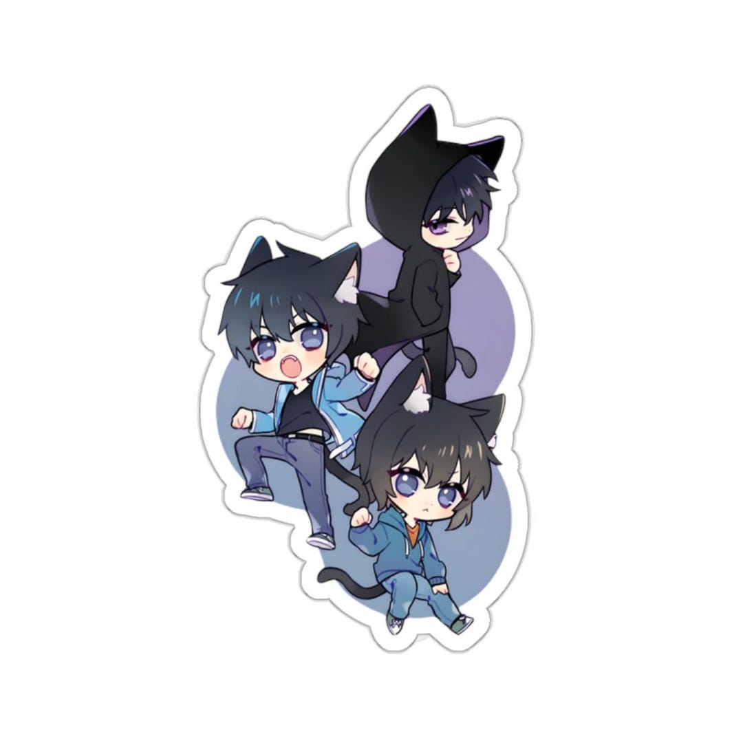 Solo Leveling Sung Jin Woo Neko Kitty Anime Japanese Chibi Manga Cute ...