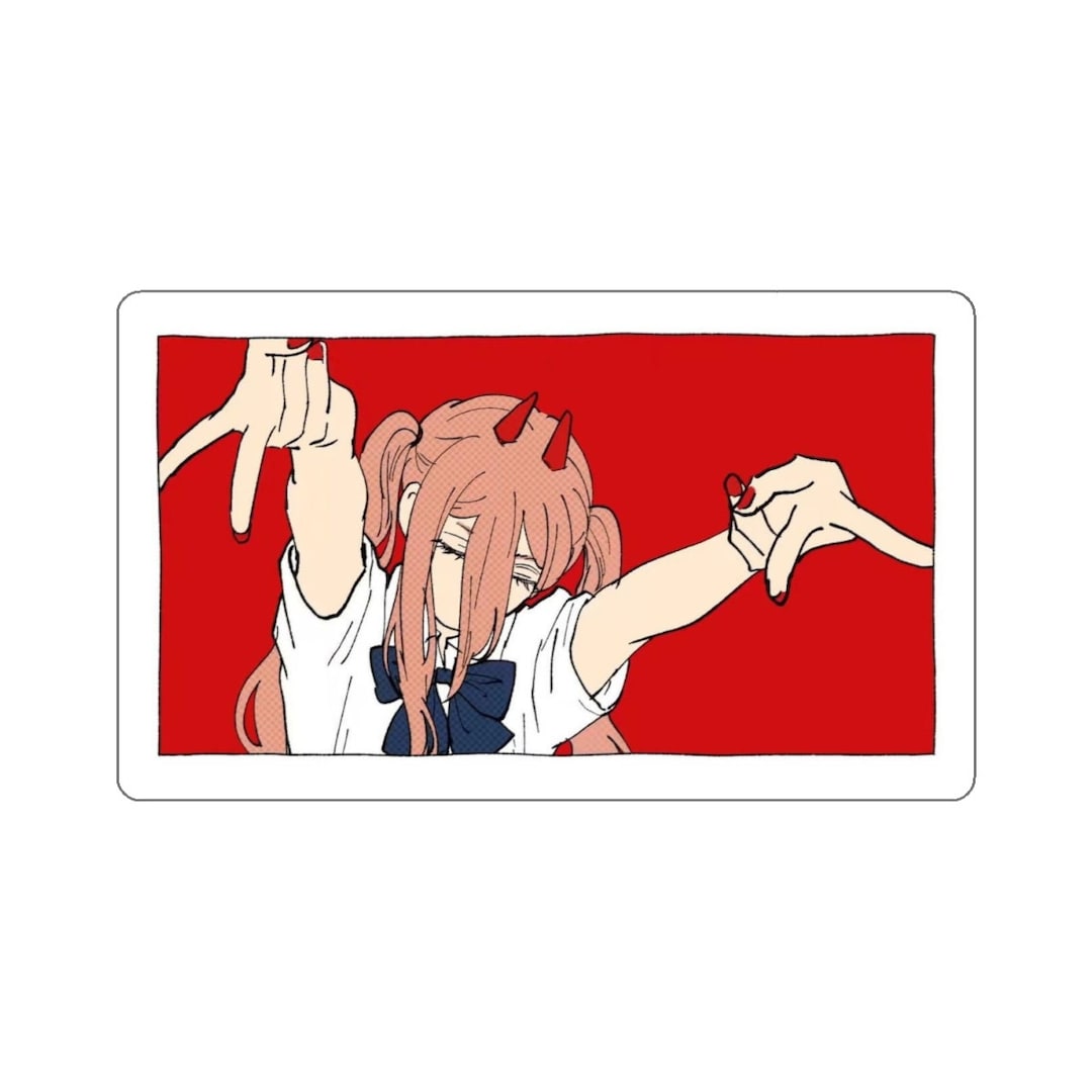 Power Peace Sign Anime Girl Sticker, Manga Girl Sticker - Etsy
