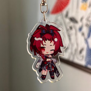 Chibi Wuwa Characters Acrylic Keychain Jiyan Rover Scar Ling Yang ...