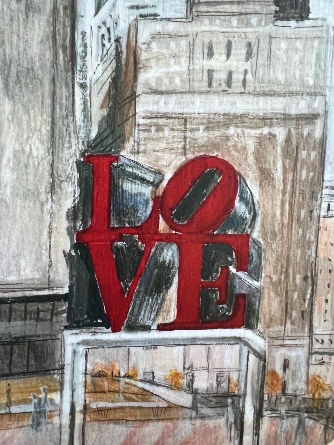 Love Philadelphia Art Print on Wood, Ready to Hang, Display, 9.5 in X 5 ...