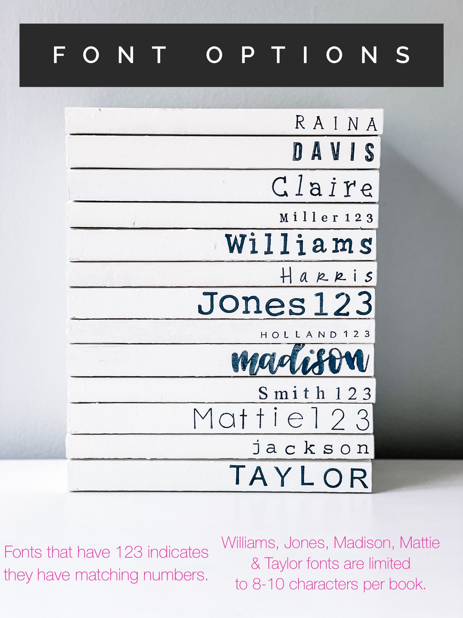 Personalized Name Decor // Vintage Custom Book Decor // - Etsy