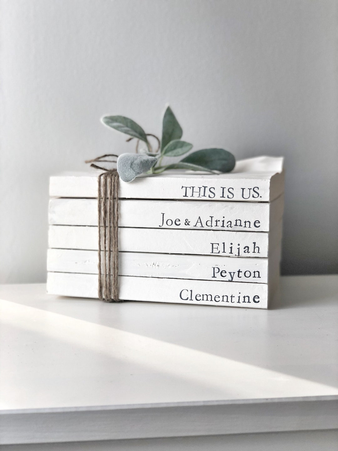 Personalized Name Decor // Vintage Custom Book Decor // Personalized ...