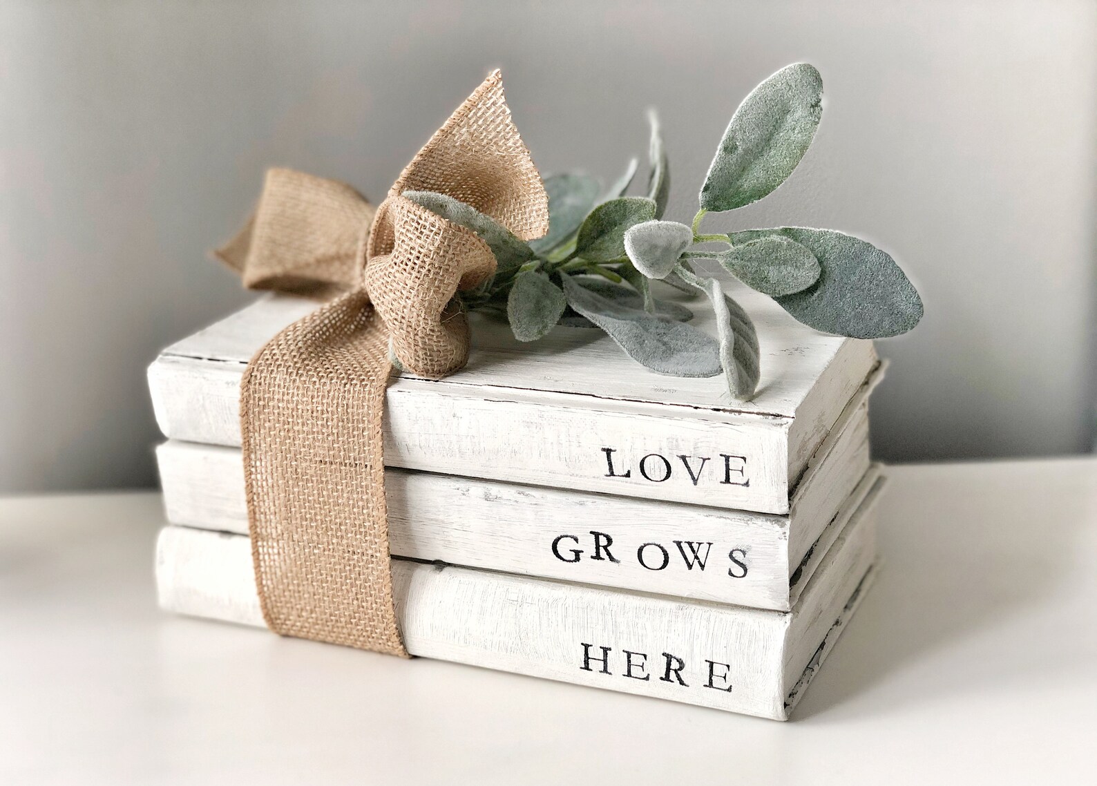 Personalized Name Decor // Vintage Custom Book Decor // | Etsy