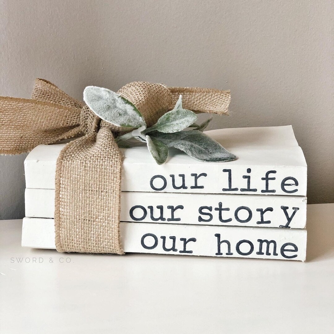 Personalized Name Decor // Vintage Custom Book Decor // Personalized ...