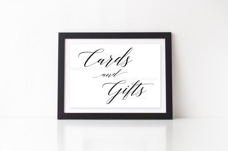 Printable Wedding Reception Sign Cards & Gifts Sign the | Etsy