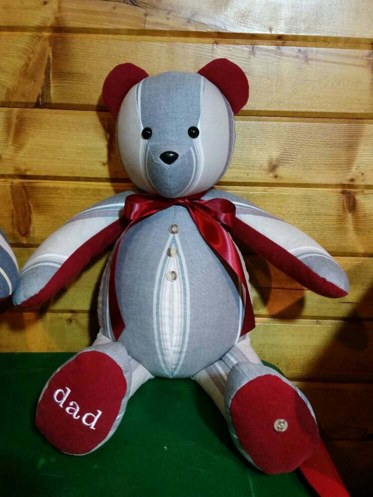 Memory Bear 18 Handmade Keepsake Bear Stuffed Teddy - Etsy