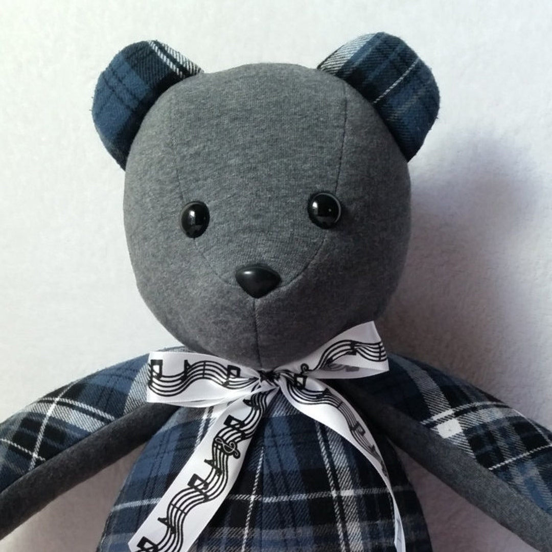 Memory Bear, 18" Handmade Keepsake Bear, Stuffed Teddy Bear, Baby ...