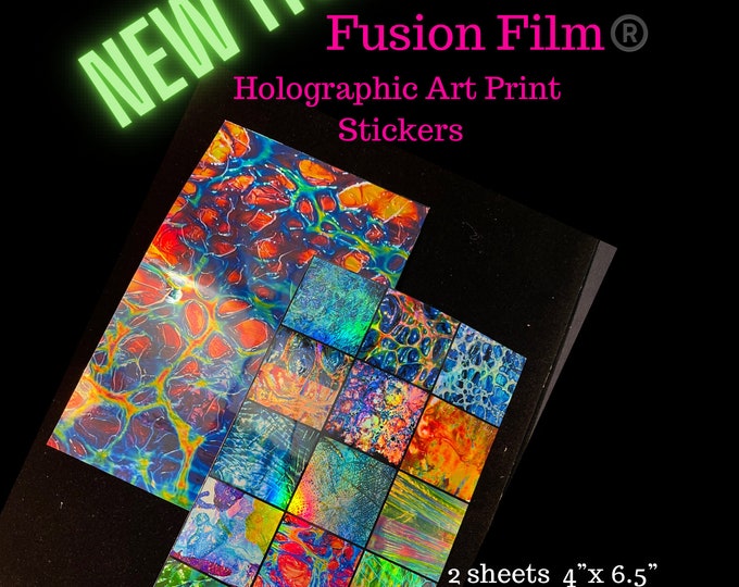 Holographic Sticker Printed Fusion Film Art Sheets. - Etsy