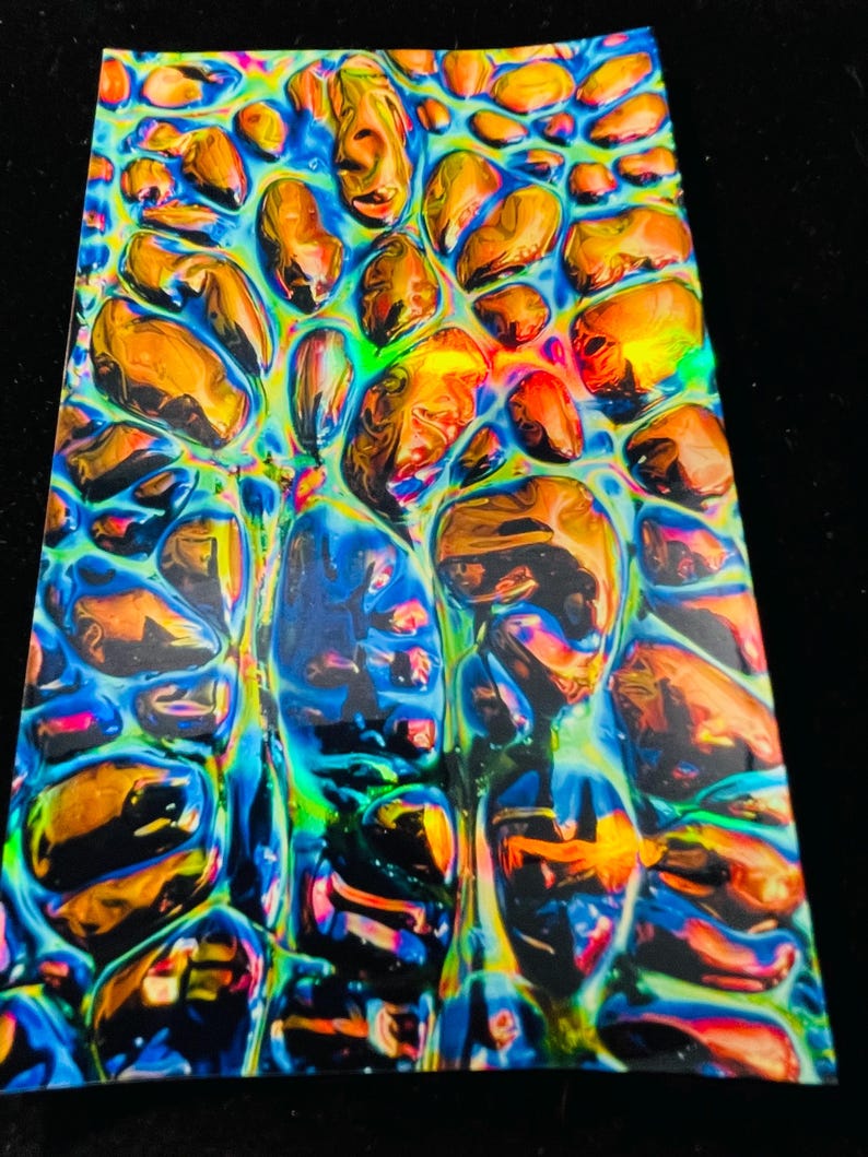 Holo Fusion Sticker, Adhesive Inlay, Holographic Stickers, for Gourd ...